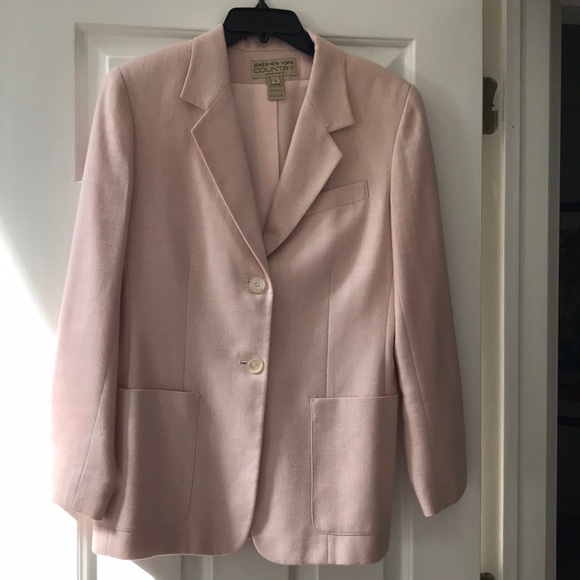 Jones New York | Jackets & Coats | Jones New York Gorgeous Pink Linen ...